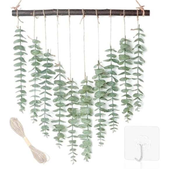 Wall Decor | Artificial Eucalyptus Greenery Wall Hanging Plants With ...
